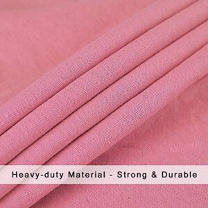 Heavy Duty Laundry Bag with Drawstring and Handle, Extra Large Travel Dirty Clothes Bag for Laundromat and Household, Durable Rip-Stop Laundry Hamper Liner, 28 x 40 Inch by SANFERGE, Pink