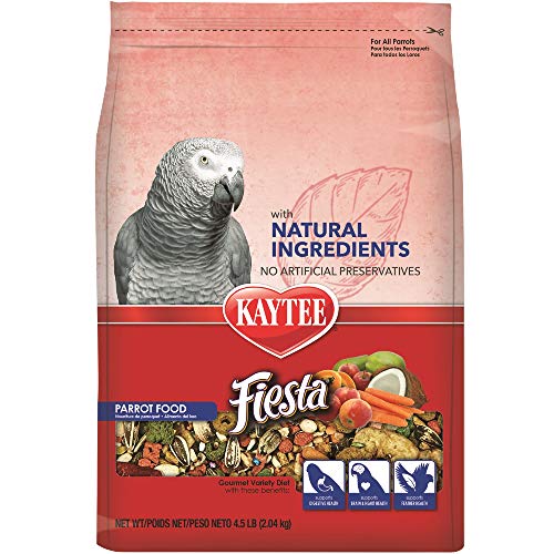 Kaytee Fiesta with Natural Colors Parrot Food, 4.5 lbs.