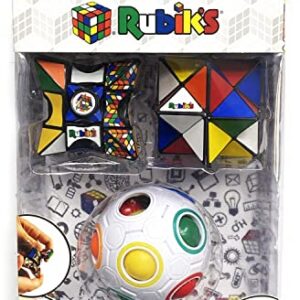 Rubik's Cube 3-Piece Gift Set (Rainbow Ball, Magic Star Puzzle and Magic Star Spinner) Pocket Educational and STEM Toy, Brain Teaser, Stress Relief, Fun, Additive Fidget Toys For Adults, Teen and Kids