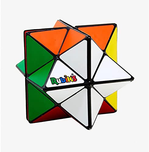 Rubik's Cube 3-Piece Gift Set (Rainbow Ball, Magic Star Puzzle and Magic Star Spinner) Pocket Educational and STEM Toy, Brain Teaser, Stress Relief, Fun, Additive Fidget Toys For Adults, Teen and Kids