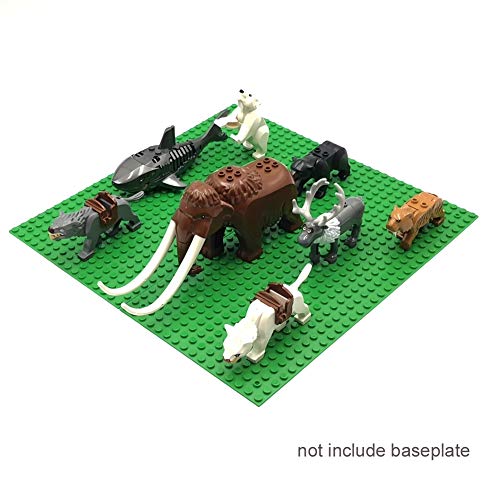 8PCS/Set City Animals Building Blocks Zoon Figures Model Mammoth Sabertooth Educational Toys Compatible Major Block