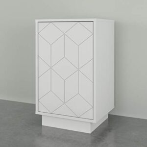 Nexera, White Nightstand, 1-Door