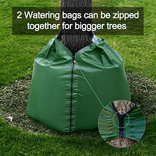 KONIGEEHRE 20 Gallon Tree Watering Bags, Reusable, Heavy Duty, Slow Release Water Bags for Trees, Premium PVC Tree Drip Irrigation Bags 5 Pack