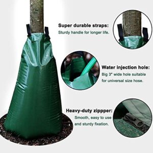 KONIGEEHRE 20 Gallon Tree Watering Bags, Reusable, Heavy Duty, Slow Release Water Bags for Trees, Premium PVC Tree Drip Irrigation Bags 5 Pack