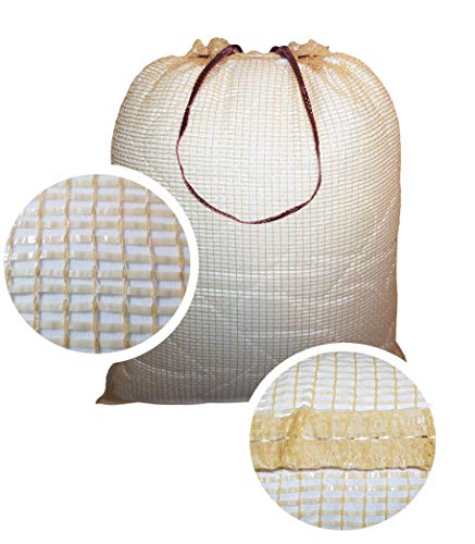 ShoplineON Reusable Vegetable Storage Bags 30 lbs – Heavy Duty Grocery Mesh Sacks Holds up to 30 lbs - Breathable Produce Citrus Potato Onion Storage - Washable Net Bags 18” x 26” Pack of 5