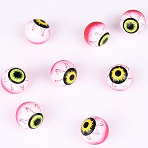 halloween party decorations supplies indoor - fake eyes eyeballs horror scary outdoor stuff 35mm (1.38") 8pcs simulation props favors