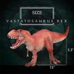 Gemini & Genius Dinosaur Toys, Vastatosaurus Rex Dinosaur Action Figures Toys, Great Party Supplies, Boys Birthday Gift, Collection, Cake Topper and Room Decor for Kids