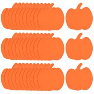 50pcs foam halloween pumpkins halloween crafts kit foam diy pumpkin decorating pumpkin shaped foam large halloween foam pumpkin craft kit for halloween kids diy crafts party decorations,6inch