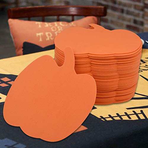 50pcs Foam Halloween Pumpkins Halloween Crafts Kit Foam DIY Pumpkin Decorating Pumpkin Shaped Foam Large Halloween Foam Pumpkin Craft Kit for Halloween Kids DIY Crafts Party Decorations,6inch