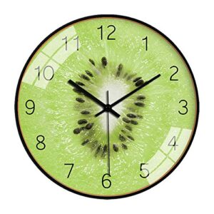 no brands cartoon fruit modern minimalist household wall clock living room personality creative clock-12 inches_178 black