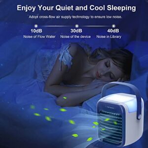 Nertpow Portable Air Conditioner, Portable Cooler, Quick & Easy Way to Cool Personal Space, As Seen On TV, Suitable for Bedside, Office and Study Room. Three Wind Level Adjustment ……