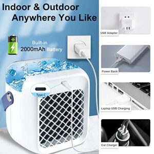 Nertpow Portable Air Conditioner, Portable Cooler, Quick & Easy Way to Cool Personal Space, As Seen On TV, Suitable for Bedside, Office and Study Room. Three Wind Level Adjustment ……