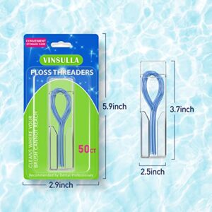 Floss Threaders for Braces, Bridges, and Implants 150 Count (Pack of 3)