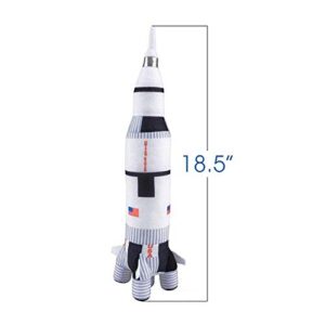 ArtCreativity Saturn Rocket Plush Toy for Kids, 18.5 Inch Space Shuttle Stuffed Toy with Realistic Details, Space Room Décor, NASA Spaceship Nursery Décor, Great Outer Space Toys for Boys and Girls