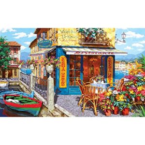 puzzles for adults 1000 pieces, jigsaw puzzles pier tavern pub pattern large puzzle family game for kids adults diy intellective educational toy home decor, every piece is unique