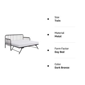 Lexicon Fafard Metal Daybed with Trundle