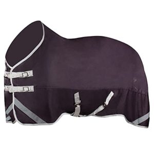 horze turin lightweight turnout blanket 50g - purple - 72 in