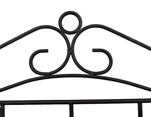 Eywlwaar Black Over The Door Hook-7 Hooks, All-Iron Heavy Duty Door Clothes Coat Hook (Black)