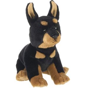 Bearington Thor Plush Doberman Stuffed Animal Puppy Dog, 13 Inch