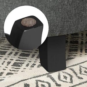 SONGMICS Round Storage Ottoman, Footstool, Shoe Bench, Extra Seat, Solid Wood Legs, Buttons Decoration, Holds up to 220 lb, 17.7" x 17.7", Pre-assembled