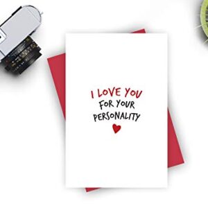 Funny Anniversary Card, Double Side Cute Naughty Birthday Card for Boyfriend Husband Fiance Him