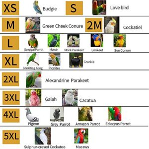 Parrot bird supplies, light flying clothes, warm and comfortable, tiger skin, green cheek parrot, little sun parrot, monk parrot, starling, mynah, Senegal parrot, mini macaw, Keck parrot, etc. (2M)