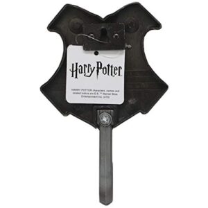 Open Road Brands Harry Potter Hogwarts Crest Cast Iron Wall Hook - Harry Potter Wall Hook for Coats, Jackets, Keys and More