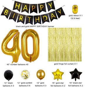 40th Birthday Decorations for Men 40th Birthday Decorations for Women 40 Birthday Balloons 40th Birthday Decor