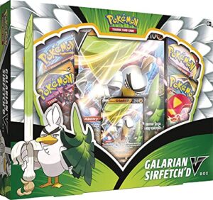 pokemon tcg: galarian sirfetch'd v box, multicolor