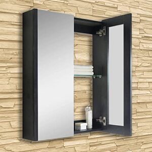 Fine Fixtures Vdara 24" Medicine Cabinets, Black