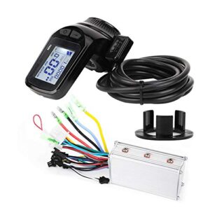 motor brushless controller, 48v 350w motor controller waterproof lcd display thumb throttle panel electric bicycle scooter brushless controller kit