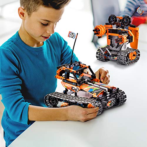 OASO Remote Control STEM Building Kit for Boys 8-12, 392 Pcs Science Learning Educational Building Blocks for Kids, 3 in 1 Tracked Racer RC Car/Tank/Robot Toys Gift Sets for Boys Girls