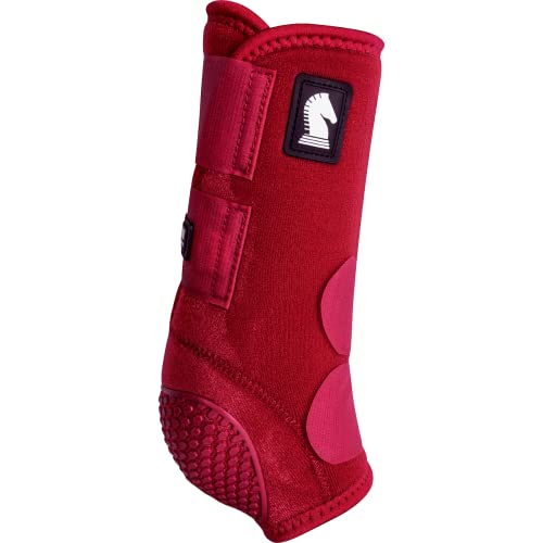 Classic Equine Flexion by Legacy2 Front Support Boots, Crimson, Medium