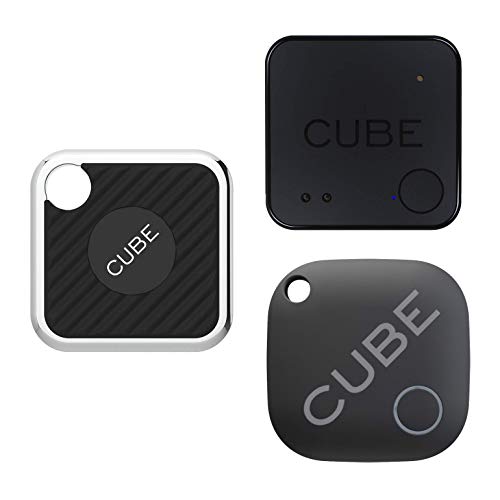 Cube Pro, Cube Shadow, Cube Tracker Bundle, Key Finder Smart Bluetooth Tracker for Luggage, Wallet, Dogs, Kids, Cats, with app for Phone, Replaceable Battery Waterproof Tracking Device