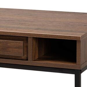 Baxton Studio Desks, Walnut/Black