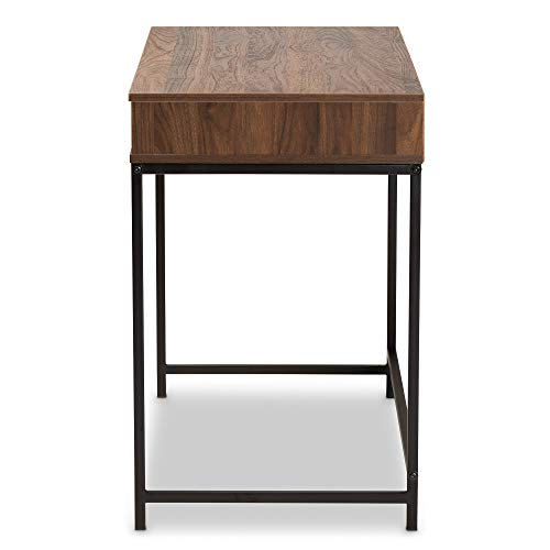 Baxton Studio Desks, Walnut/Black