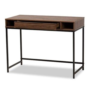 Baxton Studio Desks, Walnut/Black