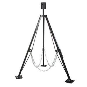 a-karck king pin adjustable tripod 5th wheel stabilizer, fifth stabilizer tripod jack with 5000 lbs load, reduce side-to-side movement of rv