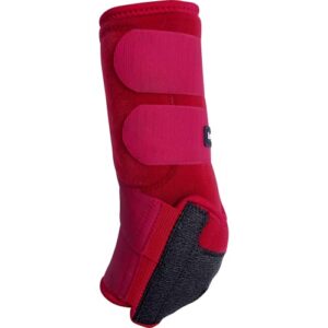 Classic Equine Legacy2 Hind Support Boots, Crimson, Medium