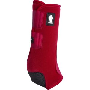 Classic Equine Legacy2 Hind Support Boots, Crimson, Medium