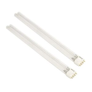 cnz 36w uvc replacement bulb 2g11 base for aquarium pond filter uv clarifier, 2-pack