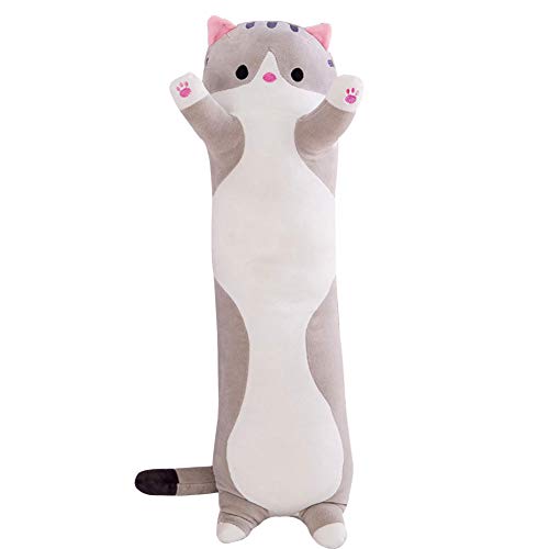 XIXIXI Cute Plush Cats Doll Soft Stuffed Pillow Doll Toy Gift for Kids Girlfriend Cat Stuffed Animals Cat Body Pillow…