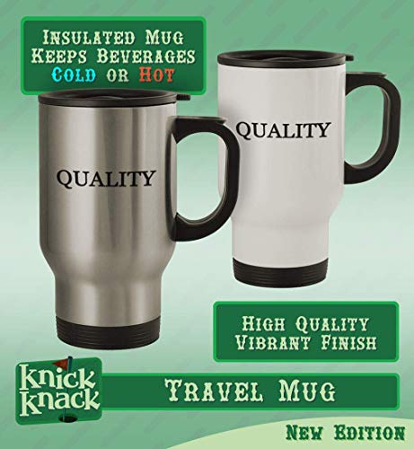 Knick Knack Gifts got giddy-head? - 14oz Stainless Steel Travel Mug, Silver