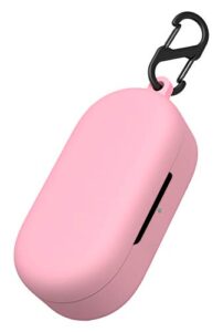 naomo silicone case for tozo t12, soft and flexible, scratch/shock resistant silicone cover for tozo t12 headphones (pink)