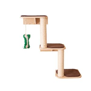 armarkat cat wall climber series: steps w1907c, natural beige 13 x 12 x 41