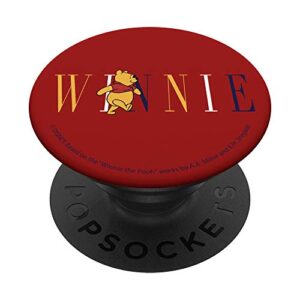 disney winnie the pooh winnie text popsockets swappable popgrip