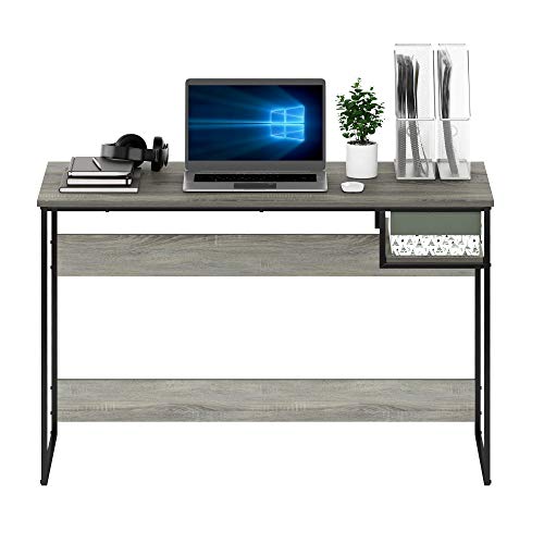 FURINNO Moretti Lifestyle Study Desk, 45 Inches, French Oak Grey