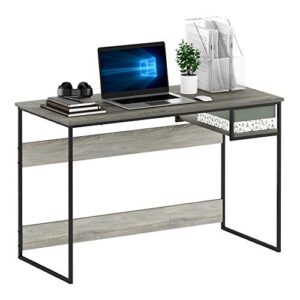 FURINNO Moretti Lifestyle Study Desk, 45 Inches, French Oak Grey