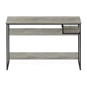 FURINNO Moretti Lifestyle Study Desk, 45 Inches, French Oak Grey