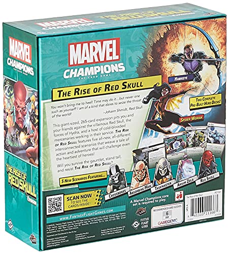 Marvel Champions The Card Game The Rise of Red Skull CAMPAIGN EXPANSION | Strategy Card Game for Adults and Teens | Ages 14+ | 1-4 Players | Avg. Playtime 45-90 Minutes | Made by Fantasy Flight Games